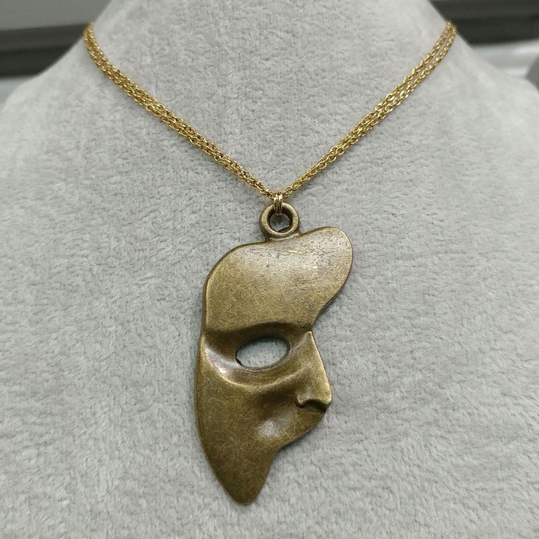 Phantom Mask Necklace 18k Gold Plated Non-tarnish Stainless-steel Chain ...