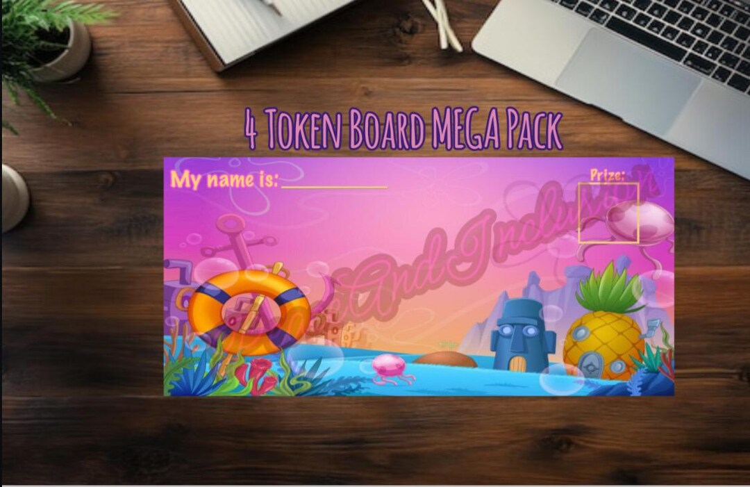 Spongebob MEGA Token Board Pack - Etsy