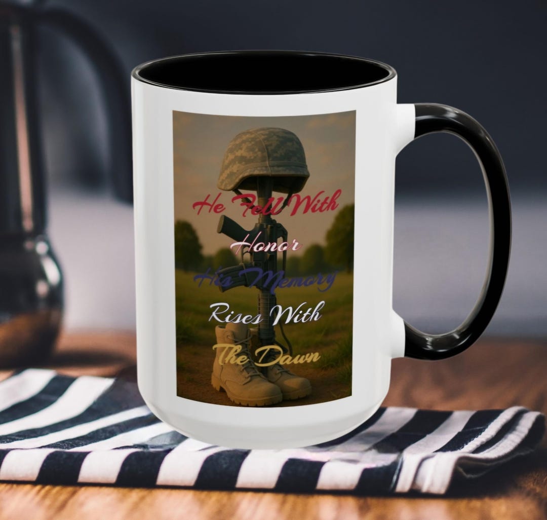 Military Honor Coffee Mug - Remember the Fallen, Memorial Day Gift ...