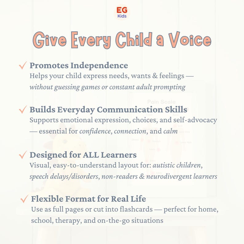 Communication Cards for Nonverbal Kids, Printable Autism Visual Aid ...