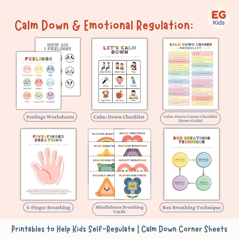 Children ADHD Printables, Kids Executive Function Tools, Behavior ...