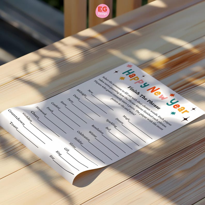 New Years Eve Games, Family Printable Game Bundle, NYE Trivia, 2026 ...