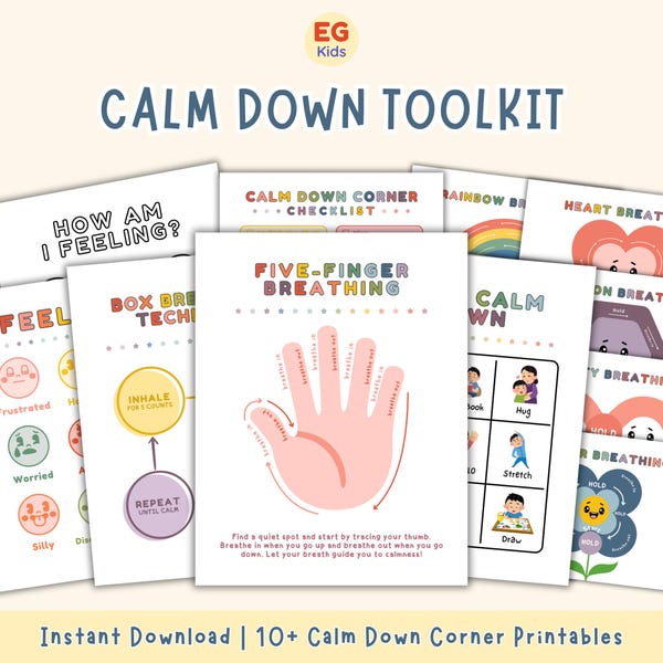 Kids Calm Down Toolkit - Etsy