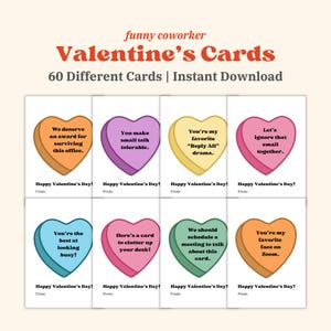 Funny Coworker Valentines Cards, Workplace Valentine Cards Office ...