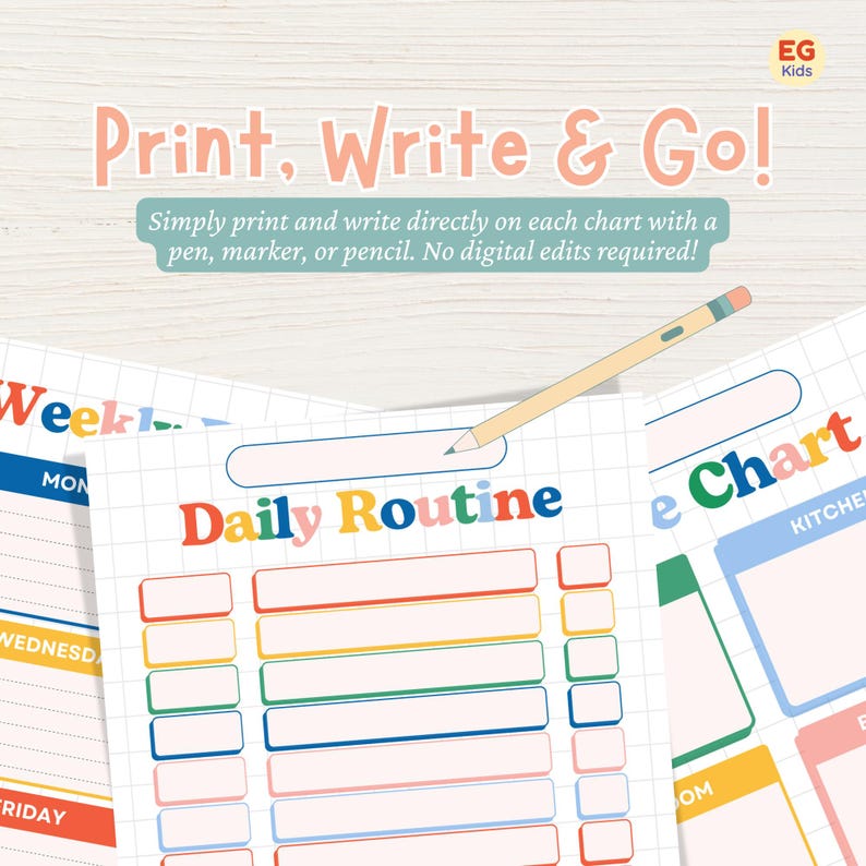 Children Executive Function Bundle, Behavior Rewards Chart, Daily ...