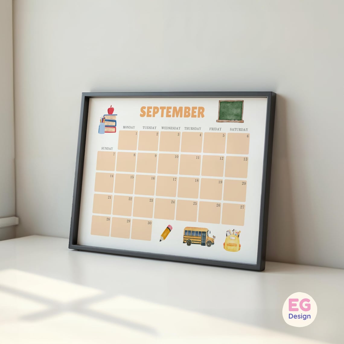 2025 2026 School Year Calendar, Academic Monthly Planner, Editable ...