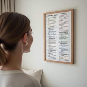 Excel Shortcuts Cheat Sheet PDF, Office Printable, Excel Shortcut ...