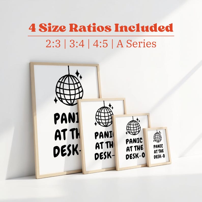Panic at the Desko Print, Funny Office Cubicle Decor, Wall Art, Funny ...