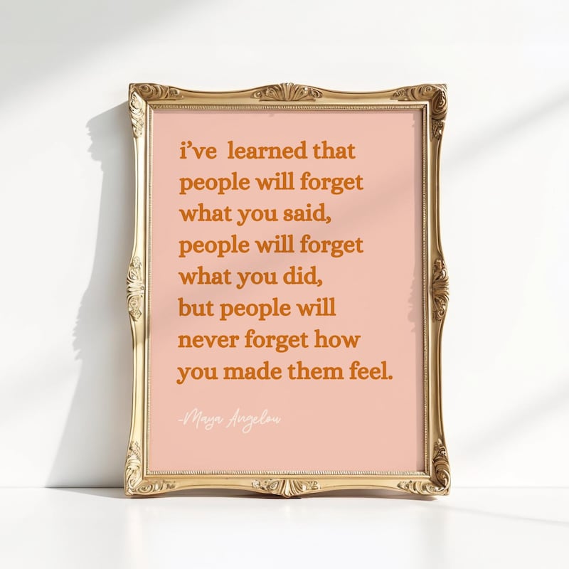 Maya Angelou Poster Quote - Etsy