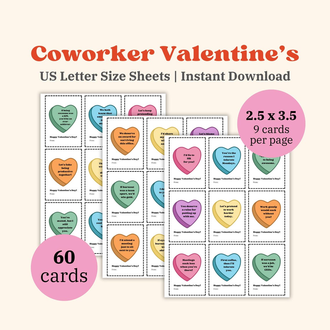 Funny Coworker Valentines Cards, Workplace Valentine Cards Office ...