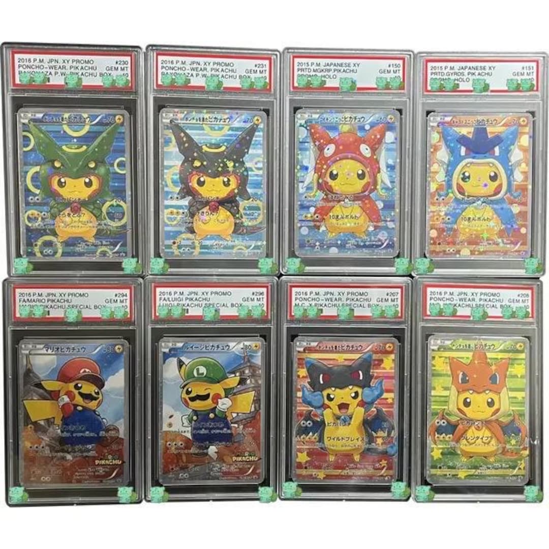 Poncho Pikachu Cards Psa 10 proxy - Etsy UK