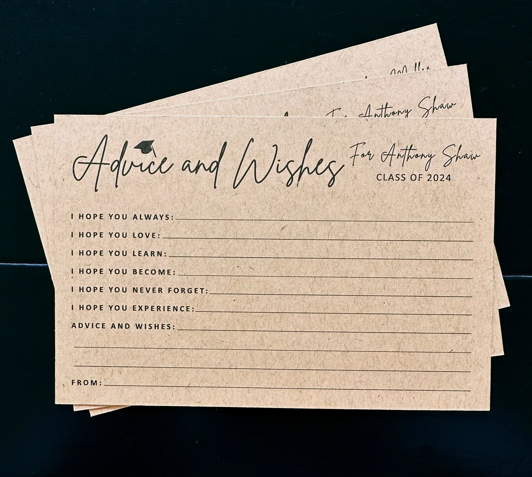 Graduation Party Cards, Graduation Wishes and Advice Cards, Class of ...
