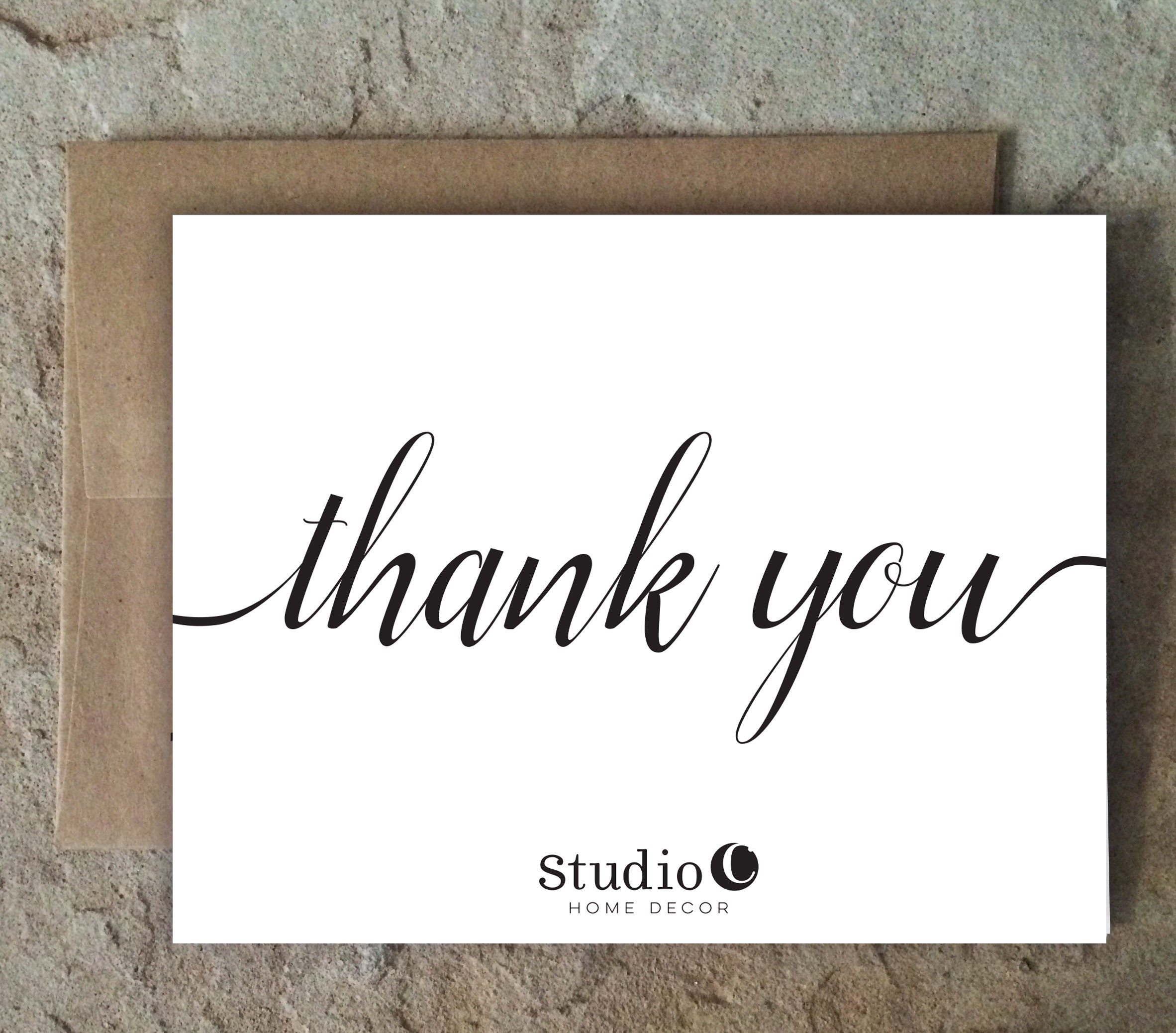 Personalized Business Thank You Cards, Your Logo, Black and White - Etsy