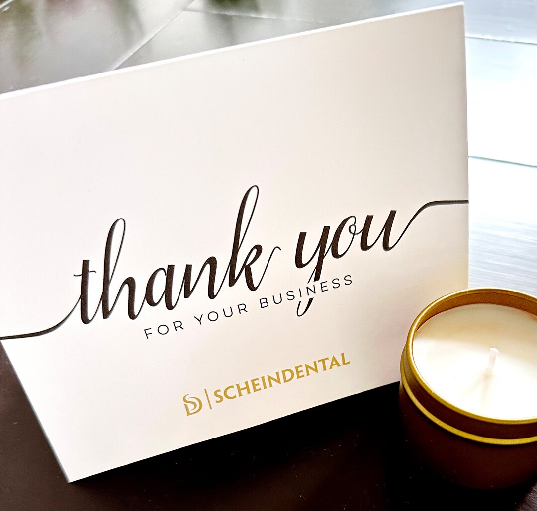 Professional Thank You Cards, Business Corporate Cards, Personalized ...