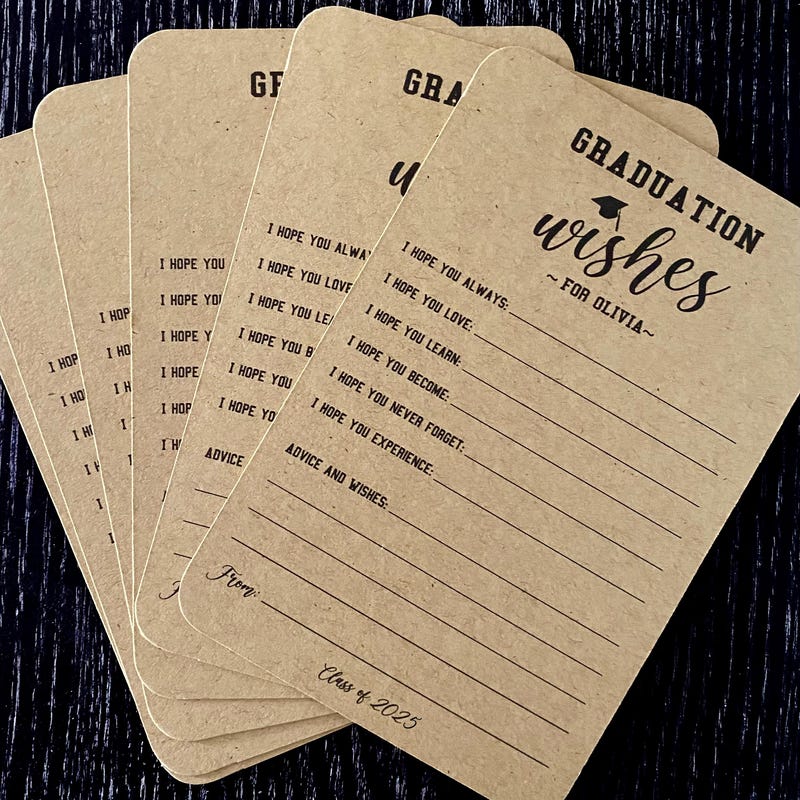 Graduation Advice Cards - Etsy