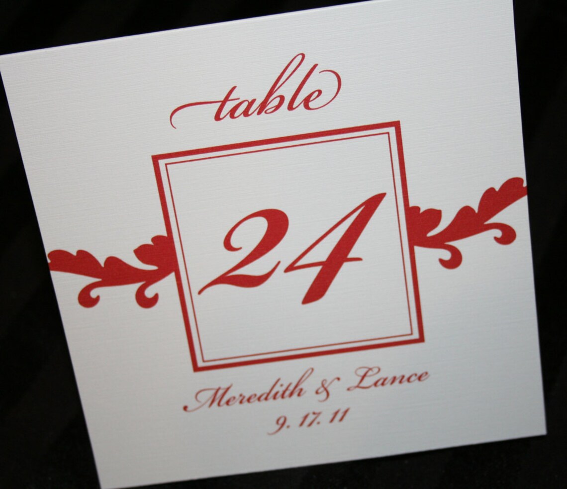 Table Numbers for Wedding or Event Script Table Numbers - Etsy