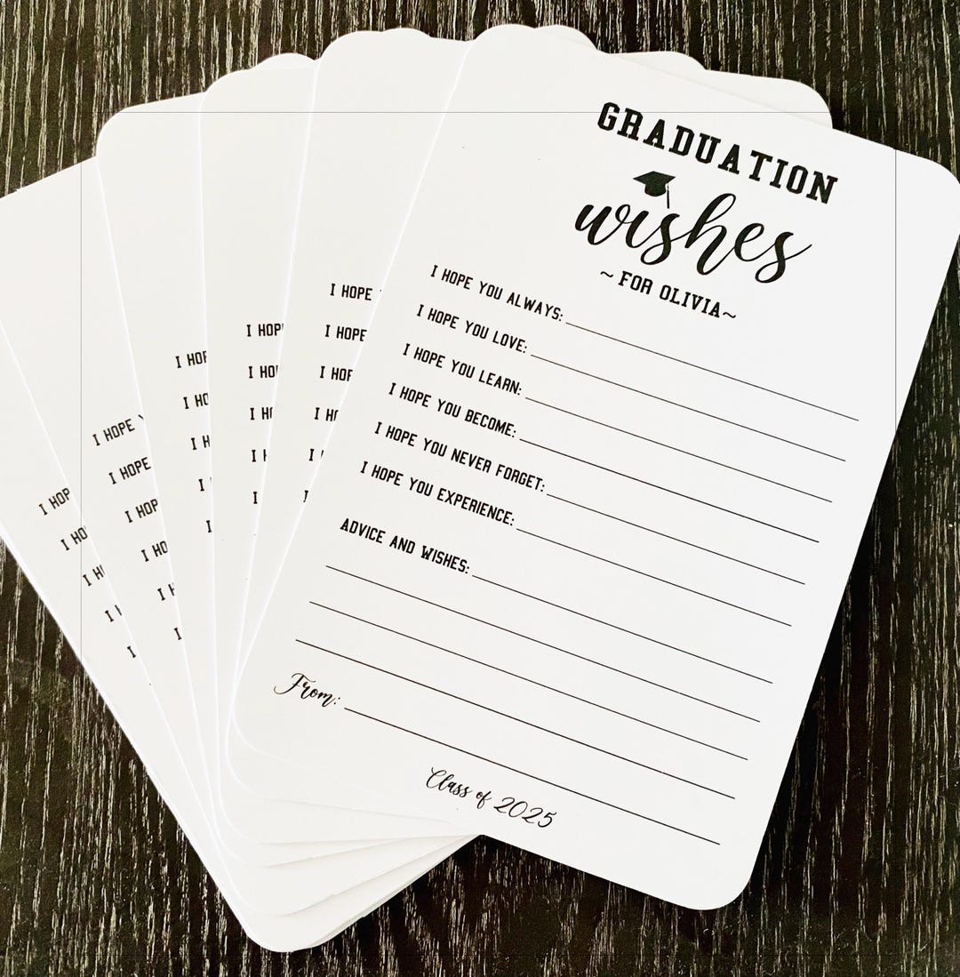 Graduation Party Cards, Graduation Wishes Cards, Advice Cards, Class of ...