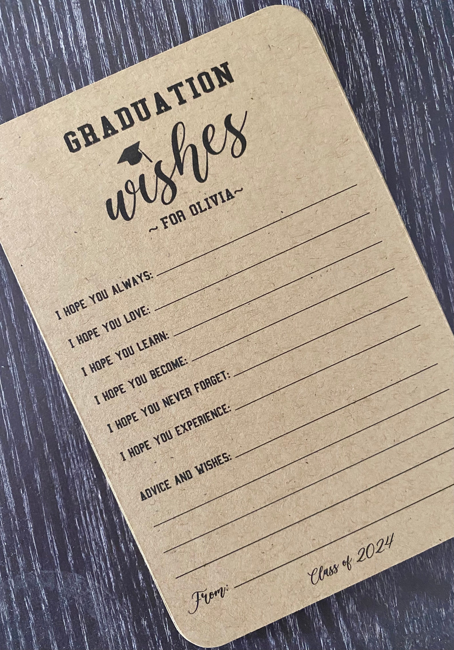 Graduation Party Cards, Graduation Wishes Cards, Advice Cards, Class of ...