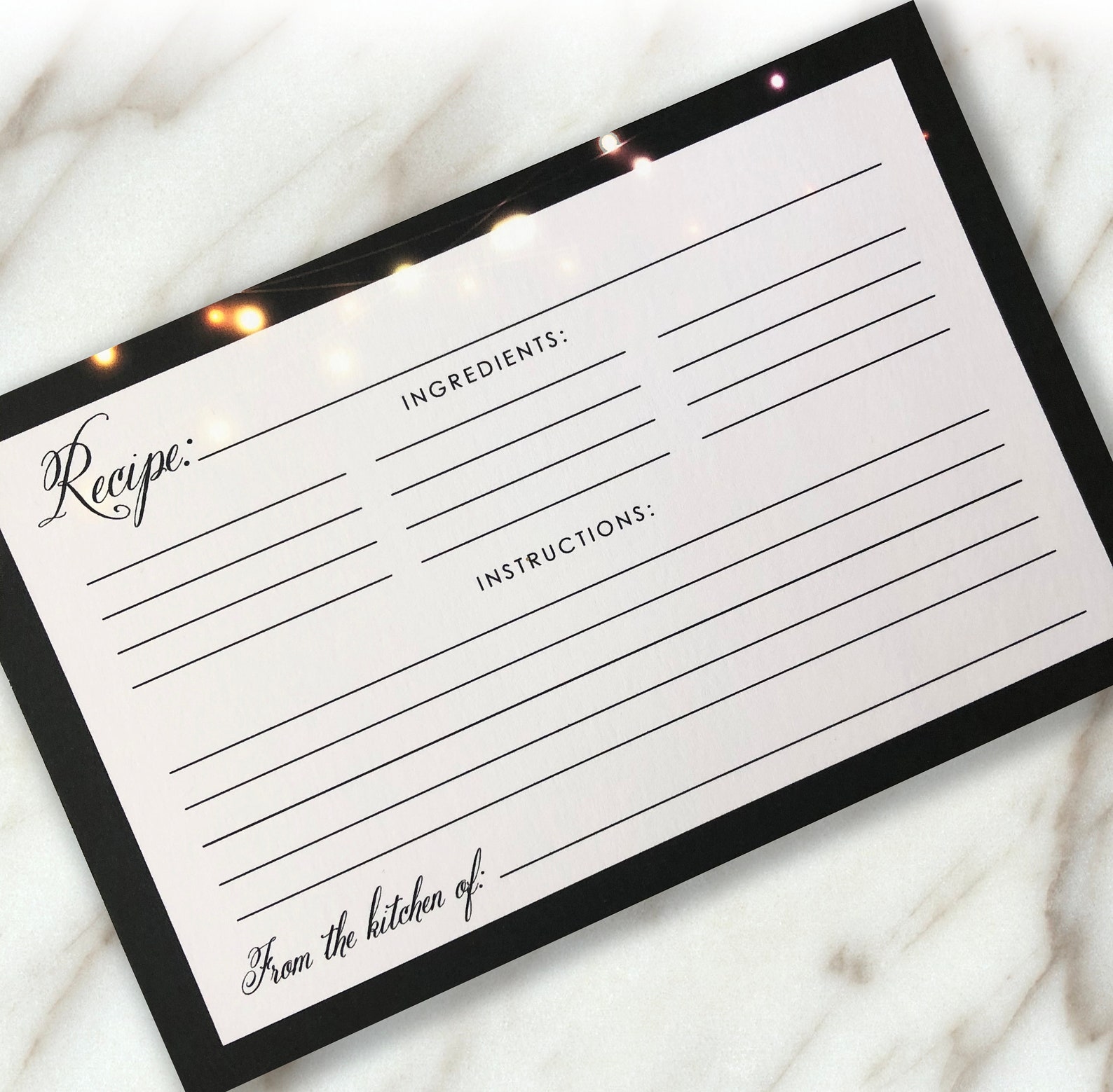 Elegant Recipe Cards | Cocktail, Yummy Drink Recipes - Etsy