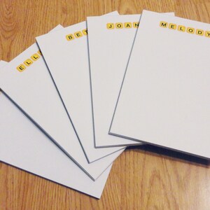 Notepad Words with Friends Style Notepad Great Gift | Etsy