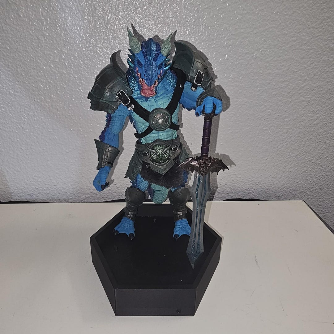 Custom Action Figure Stand 6in. With Spotlight Feature, Custom Armature ...