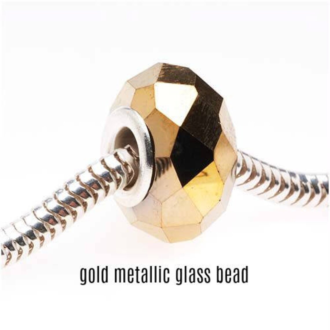 European Style Large Hole Beads Redgreenclearsilver and - Etsy