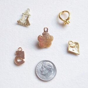 Black, Gold, Fashion Charm Group of 5 Charms Rhinestone diamond Ring ...