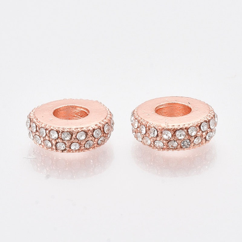 Rose Gold Spacer Beads - Etsy