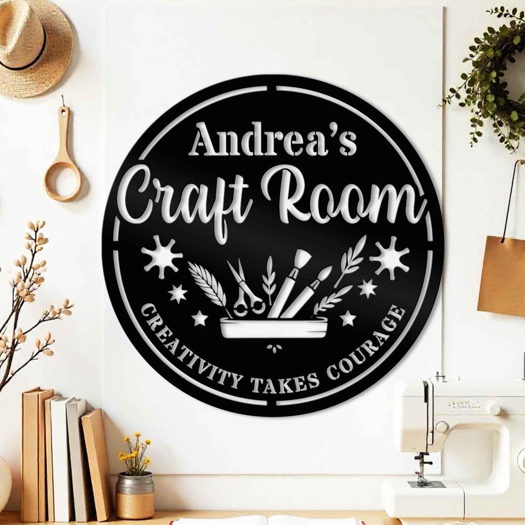 Personalized Craft Room Sign - Custom Inspired Quotes Decor - She Shed ...