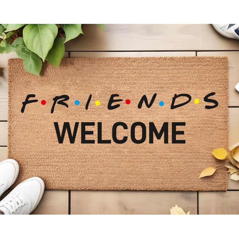 Friends Welcome Mat - Etsy