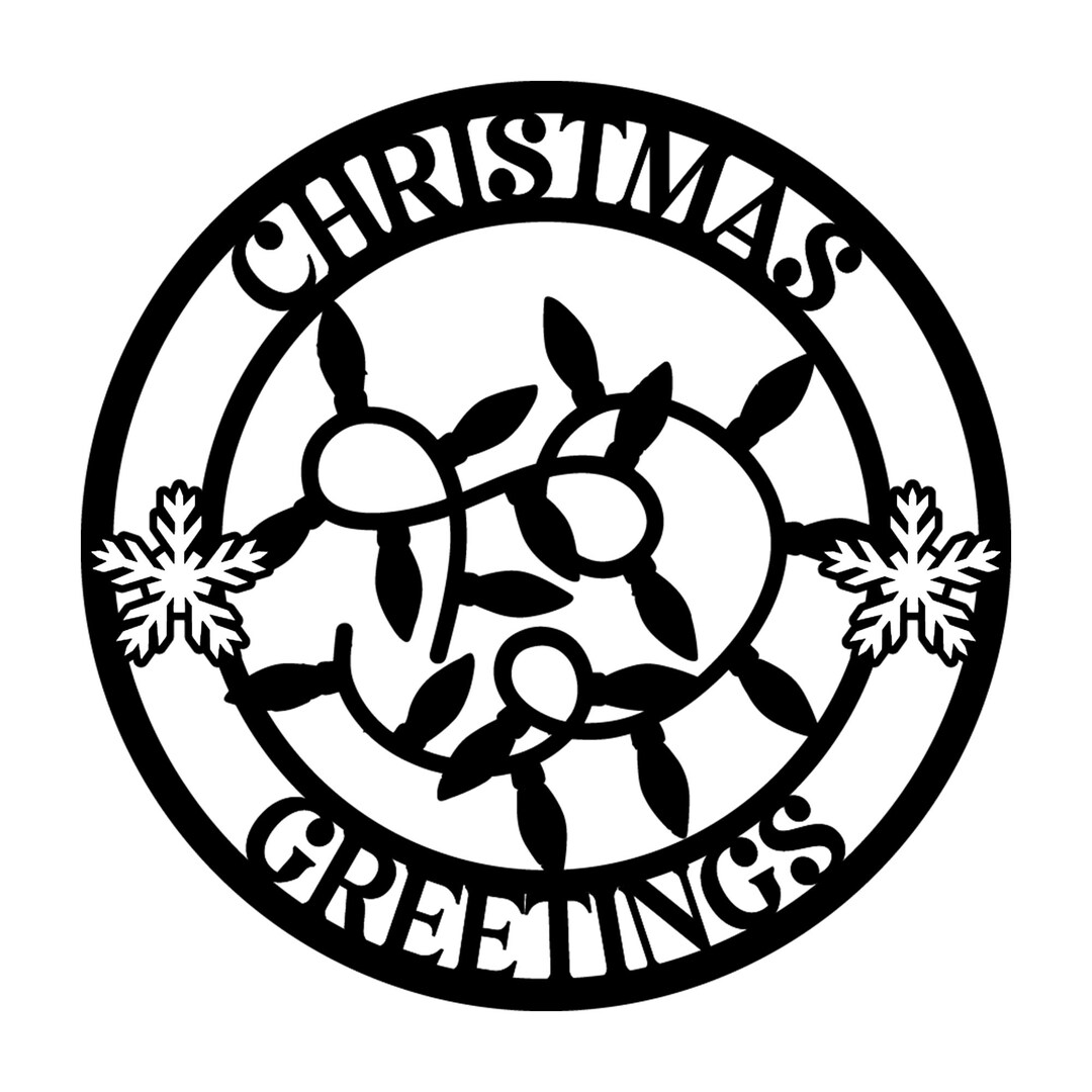 Christmas Festive Greetings Wall Decor Xmas Home Decor Gift Family ...