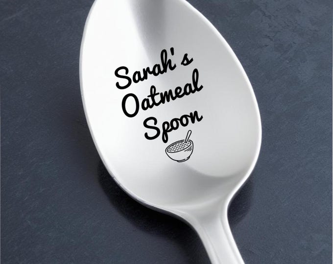 Custom Name Oat Meal Spoon -children Special Gift - Festival Gifts ...
