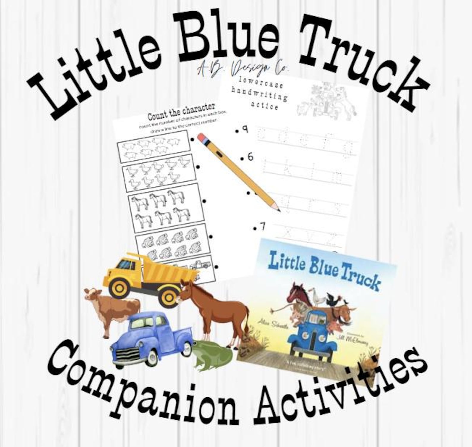 Printable Blue Truck Companion Activities-instant Download-children's ...
