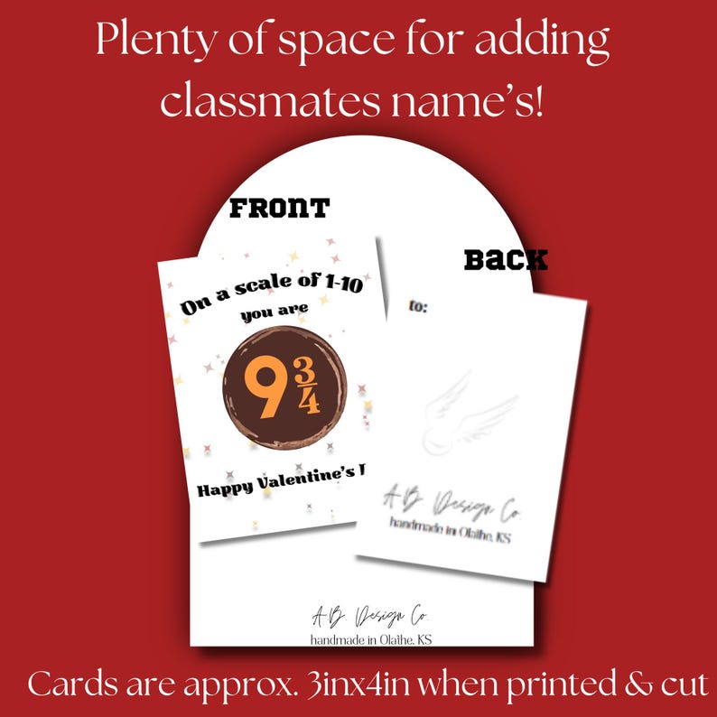 Harry Potter Valentines Harry Potter Valentine Cards-valentine Exchange ...