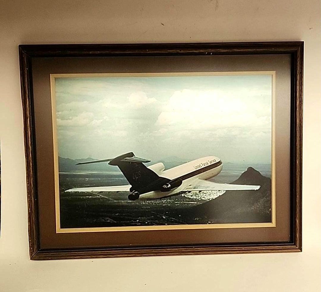 Vintage RARE UPS Passenger in Flight? Plane Photo. Promo Photo? 1990s ...