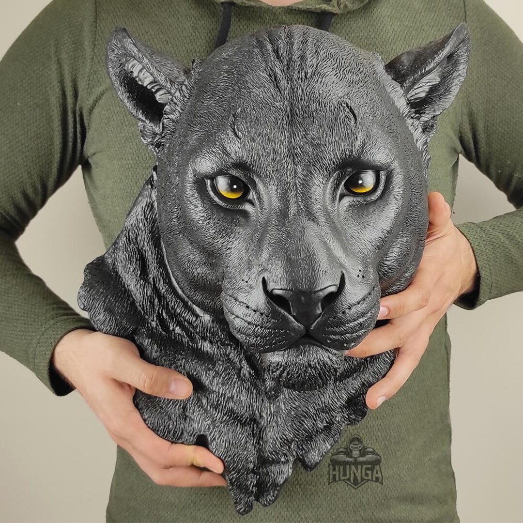 Puma Head Wall Decor Large Size | Wall Decor | Black Puma Head | Gift ...