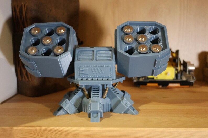 3D Printed Missile Launcher Model Original Design With AA Battery ...