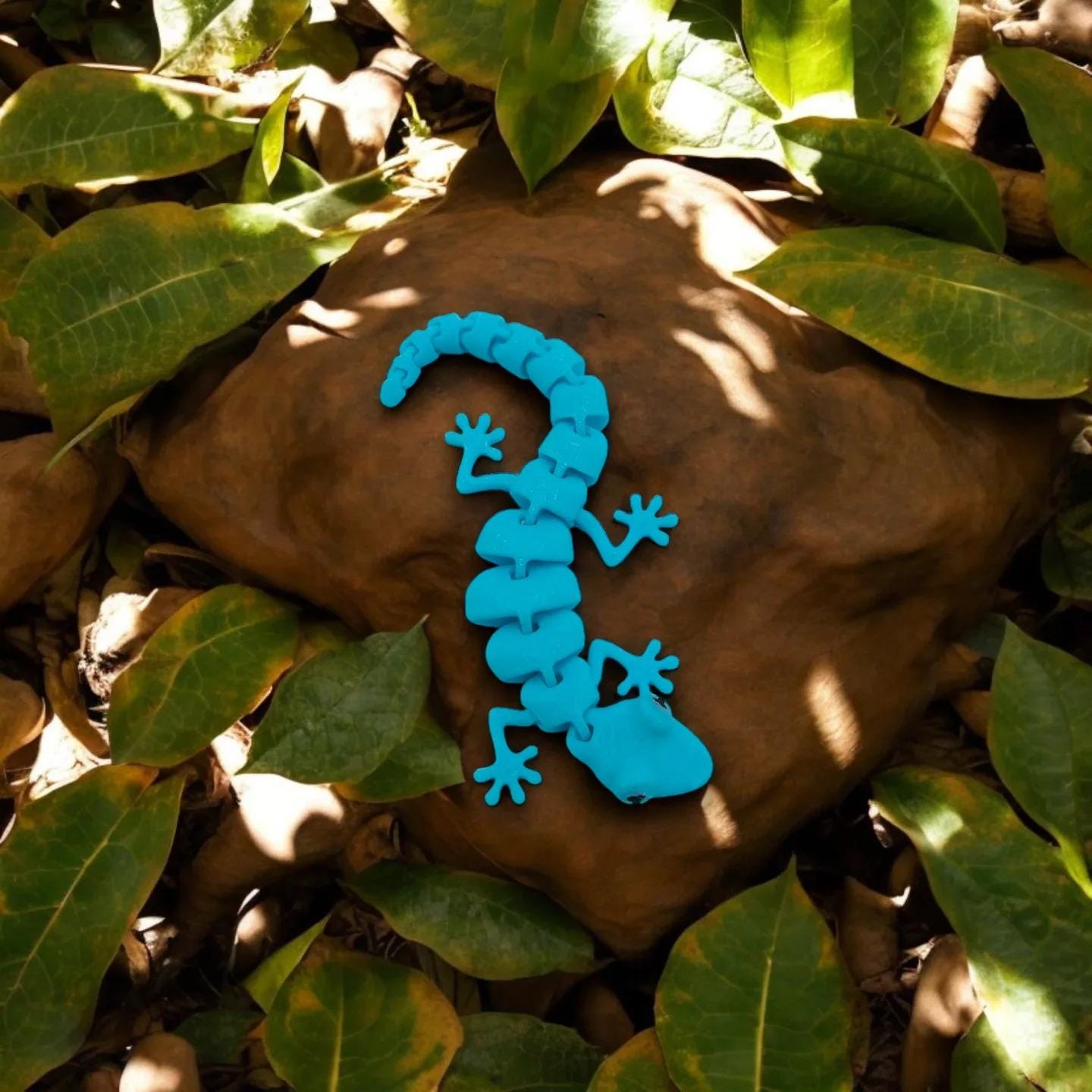Azure Acrobat: A 3d-printed Lizard - Etsy