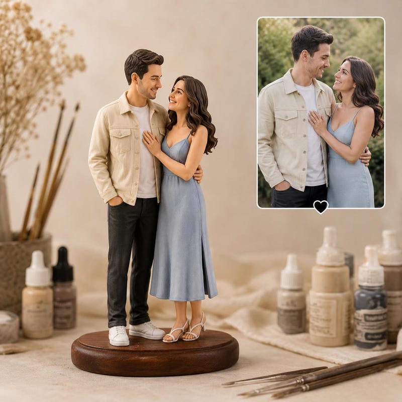 Couple Figurine Clay - Etsy