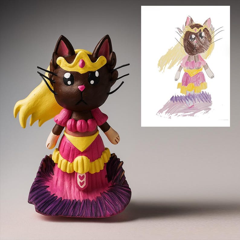 Custom 3D Print of Your Child’s Drawing – Unique Handcrafted Gift - Etsy