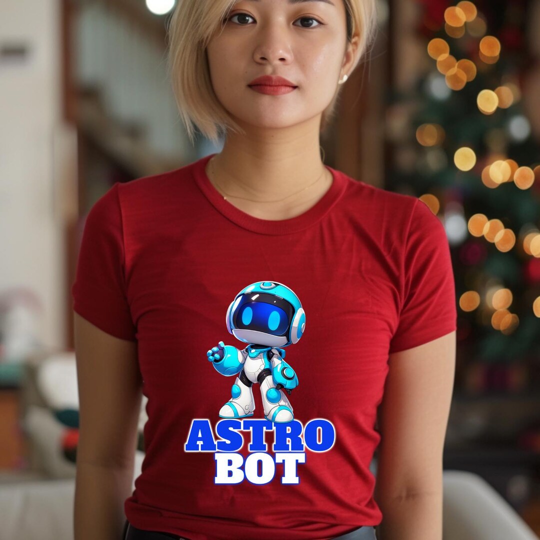 Astro Bot Cartoon Design: High-quality Files for Hoodies and T-shirts ...