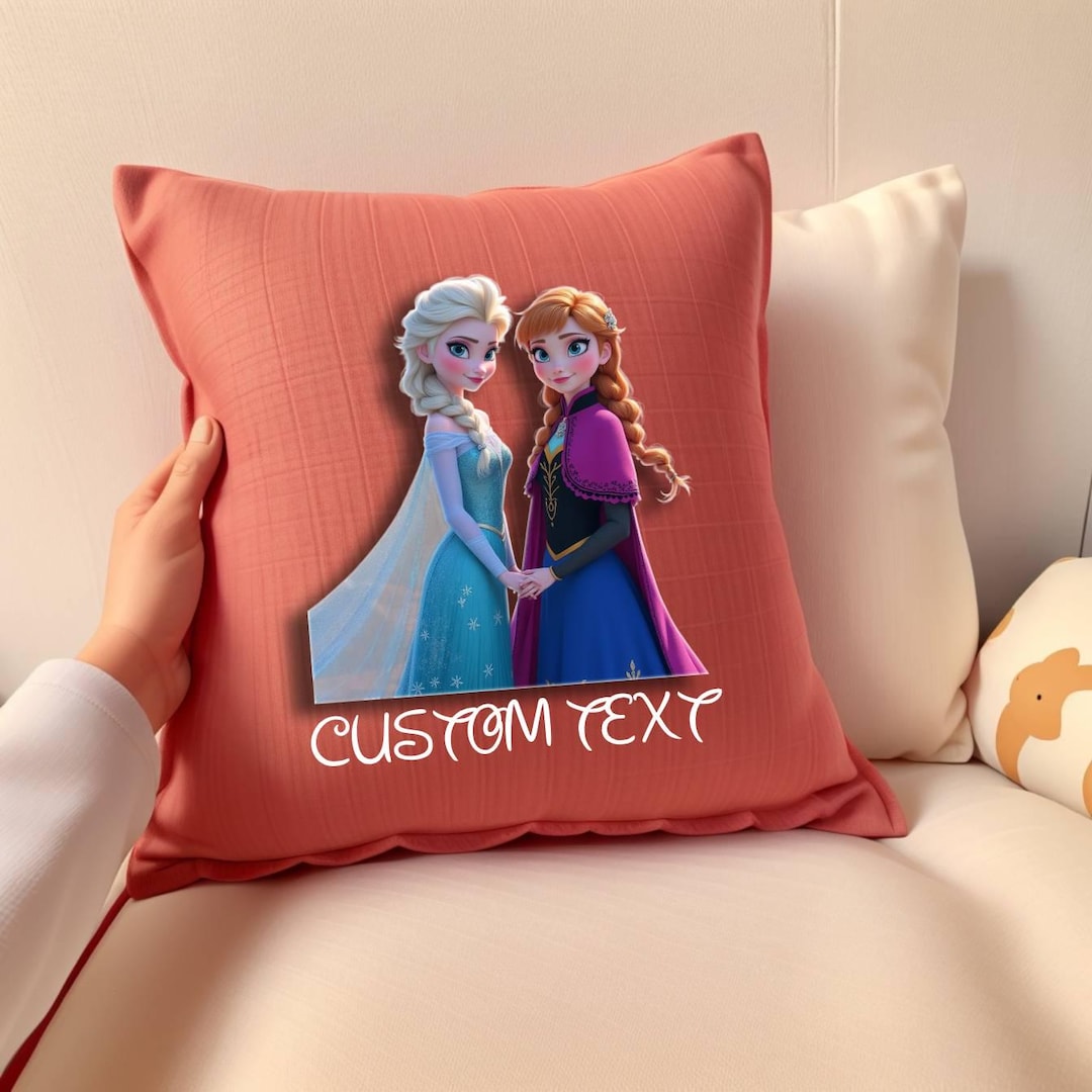 Custom Frozen Elsa & Anna Sisters PSD File, Disney Princess Design ...