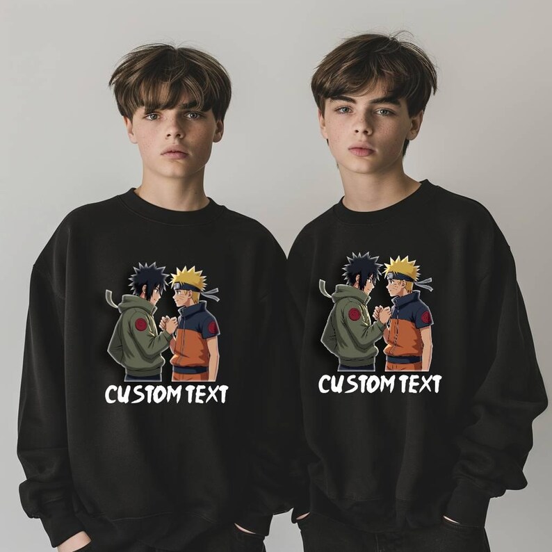 Custom Naruto & Sasuke PSD File, Anime Duo Design, Perfect for T-shirts ...