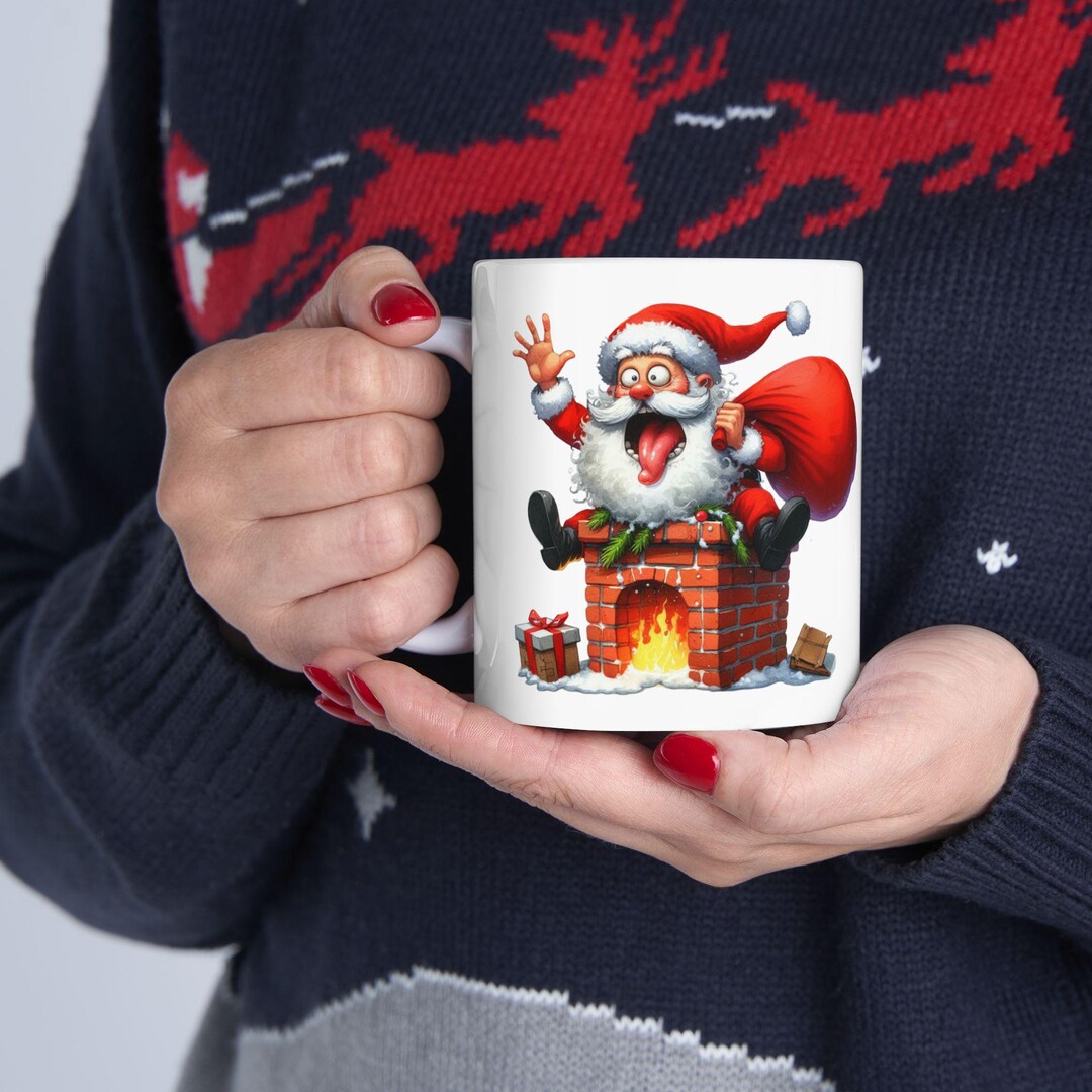 Merry Christmas From a Hot Santa - Ceramic Mug 11 Oz - Etsy