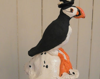 Bird with top hat | Etsy