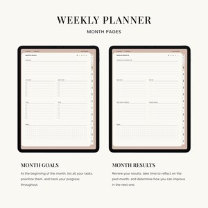2025 Digital Weekly Planner Dated Yearly Monthly Templates Vision Board ...