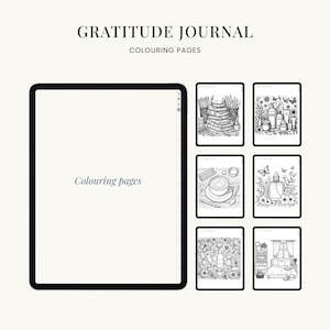 Digital Gratitude Journal Template Daily Affirmation Planner Wheel of ...