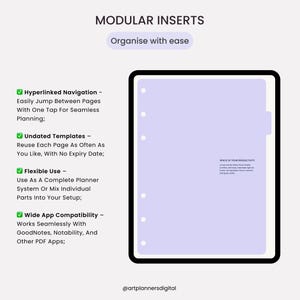 Undated Weekly Digital Planner Minimalist Journal PDF for iPad Tablet ...