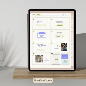Digital Weekly Planner Template Undated PDF Insert Flexible Layout ...