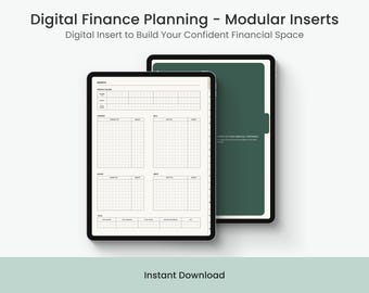 Digital Finance Planner Budget Tracker Expense Log for iPad Hyperlinked ...